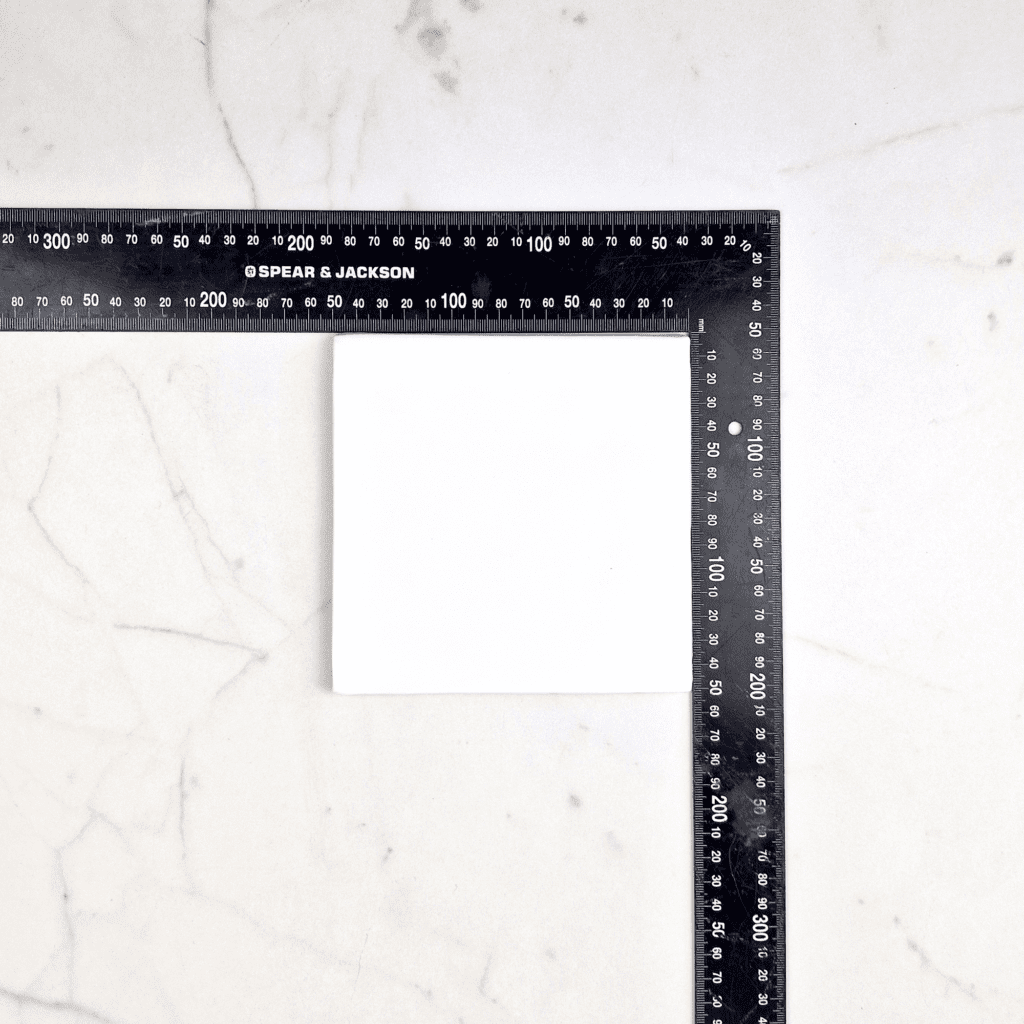 Block Square Tile | White Gloss Irregular Edge - Tile Warehouse