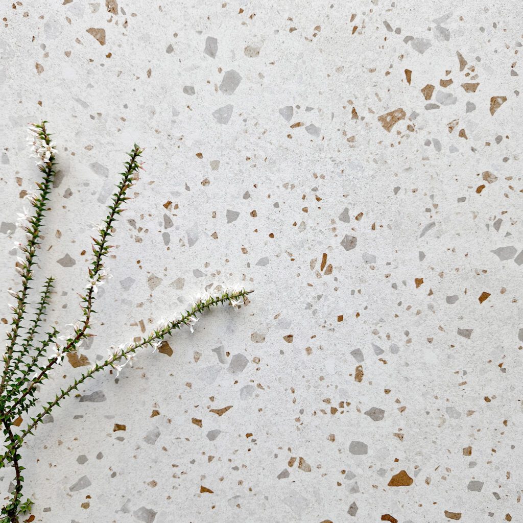 Omega White Terrazzo Tile | 300mm x 300mm - Tile Warehouse