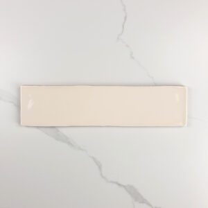 Nanda Subway Tile | Bone Gloss Irregular Edge - Tile Warehouse