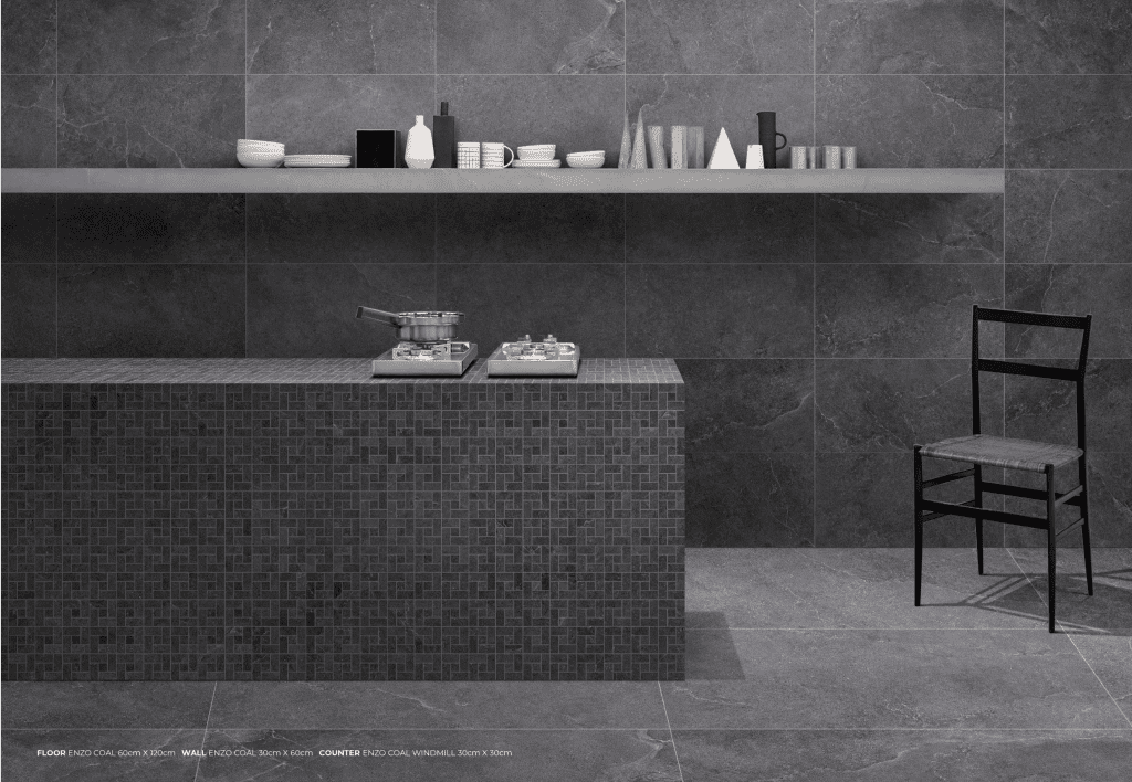 Enzo Coal Matt Tile | 300mm x 300mm - Tile Warehouse