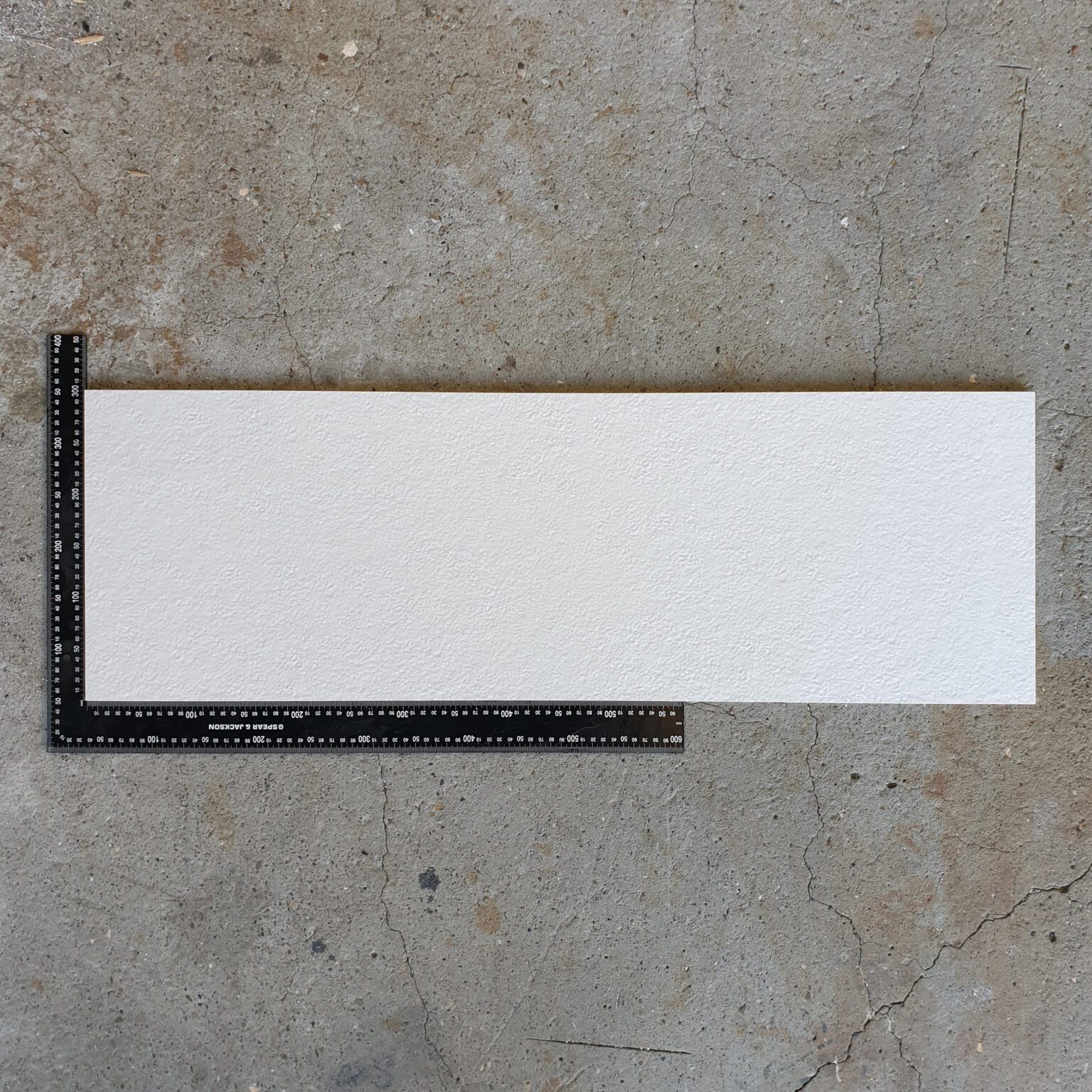 Microcement Glacier Matt White Tile | 300mm x 900mm - Tile Warehouse