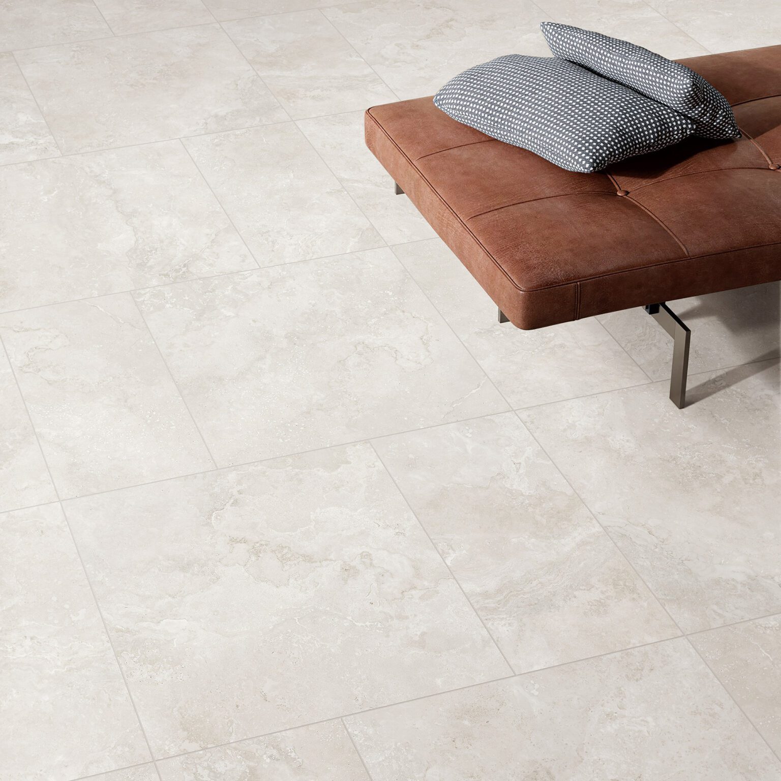 Norcia Crosscut Light In/Out Tile | 600mm x 600mm - Tile Warehouse