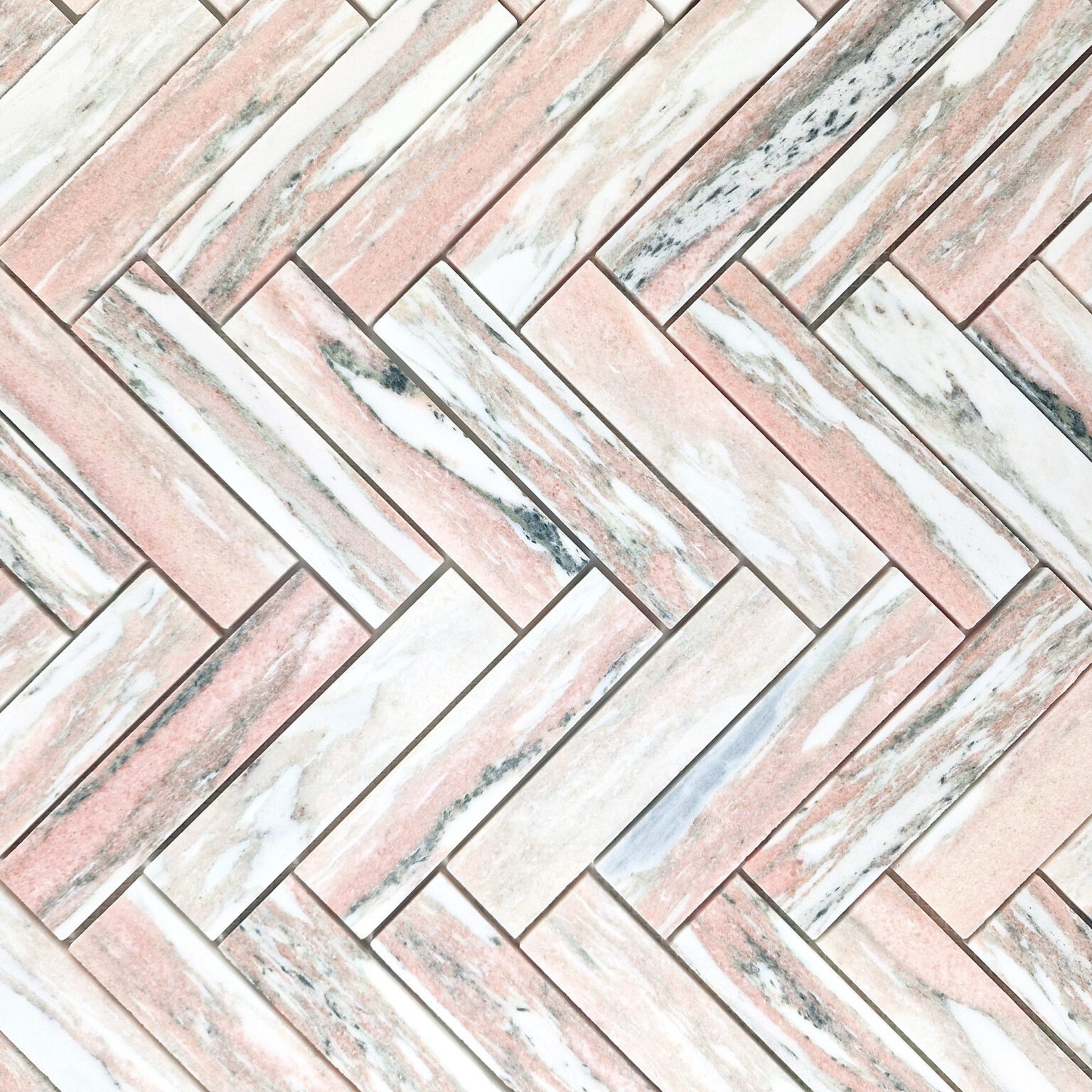 Artemis Norwegian Rose Herringbone Mosaic - Tile Warehouse
