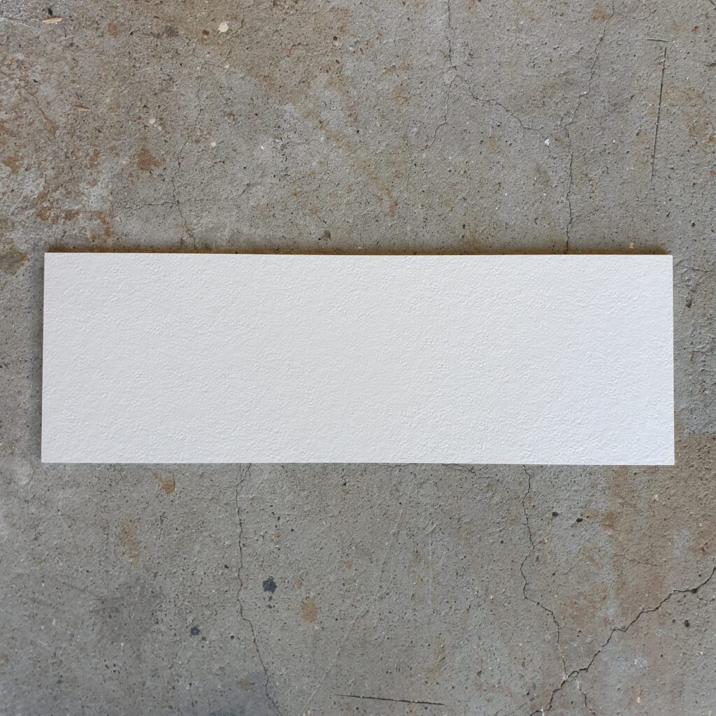 Microcement Glacier Matt White Tile | 300mm x 900mm - Tile Warehouse